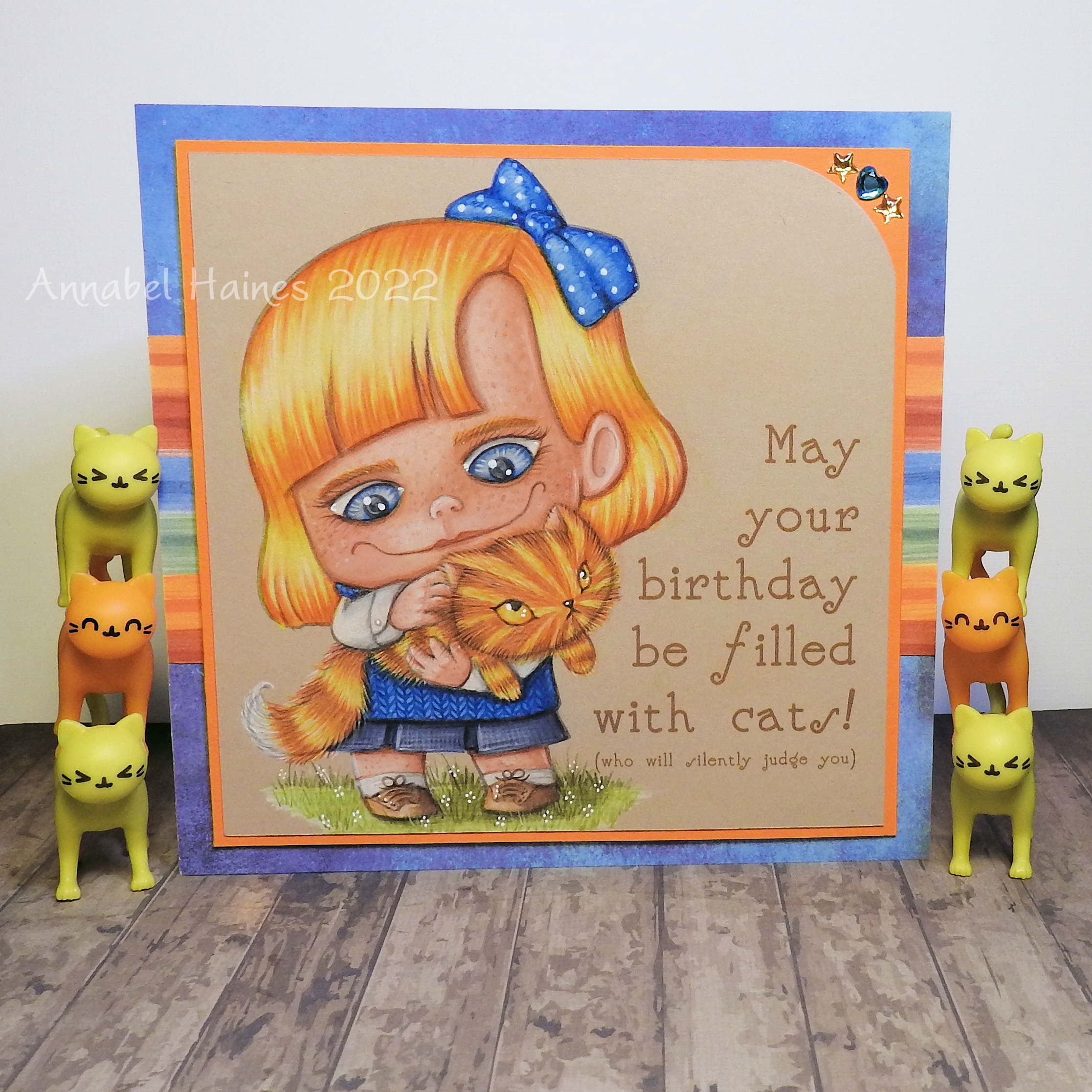 Margaret with her cat! – Cartway Cards
